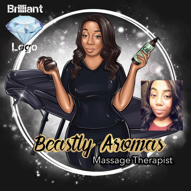 Hair Extensions Logo Cartoon Logo Portrait Hair Stylist - Etsy