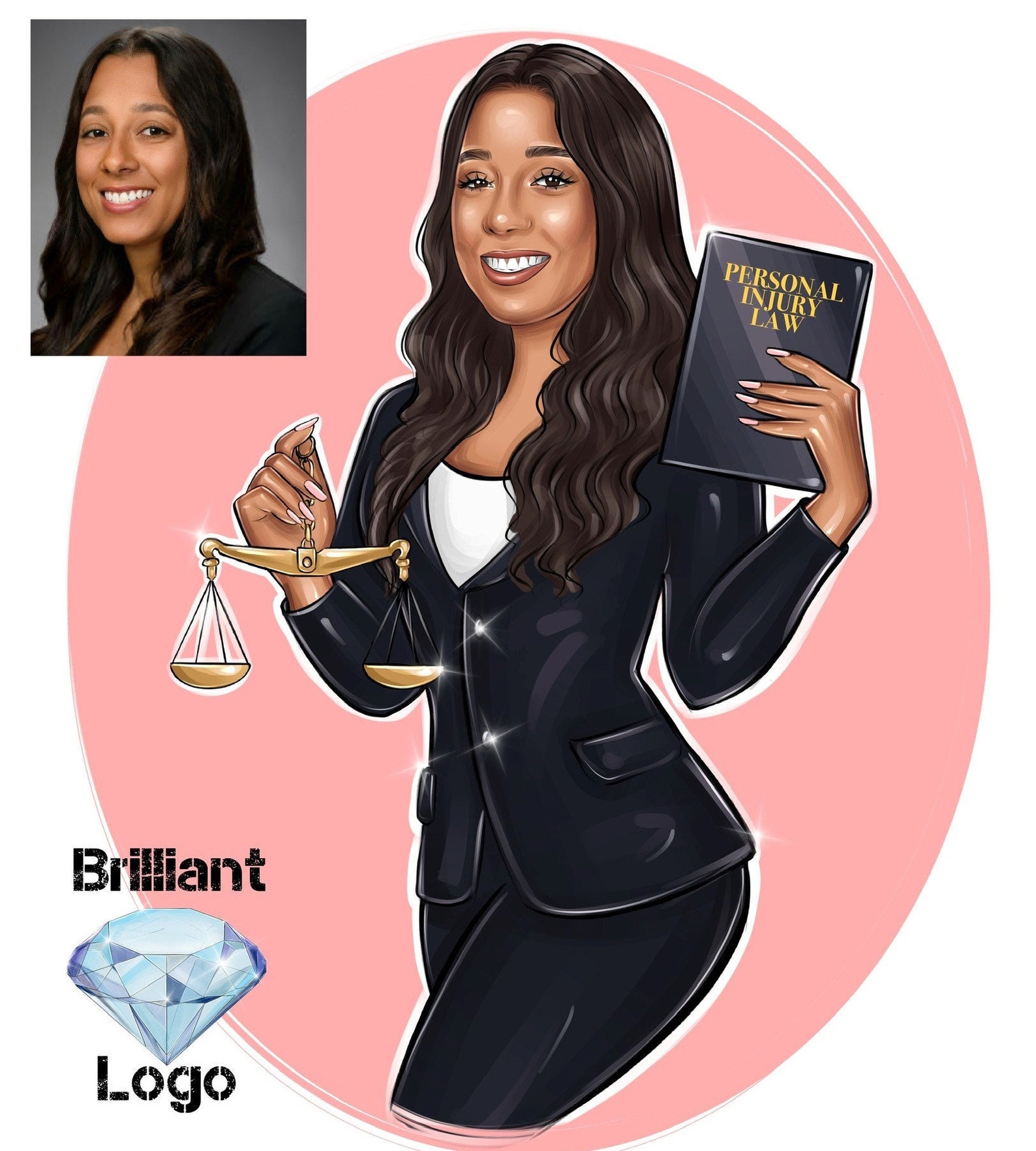 Teacher Logo Design, Business Logo Portrait, Custom Avatar for Teacher ...