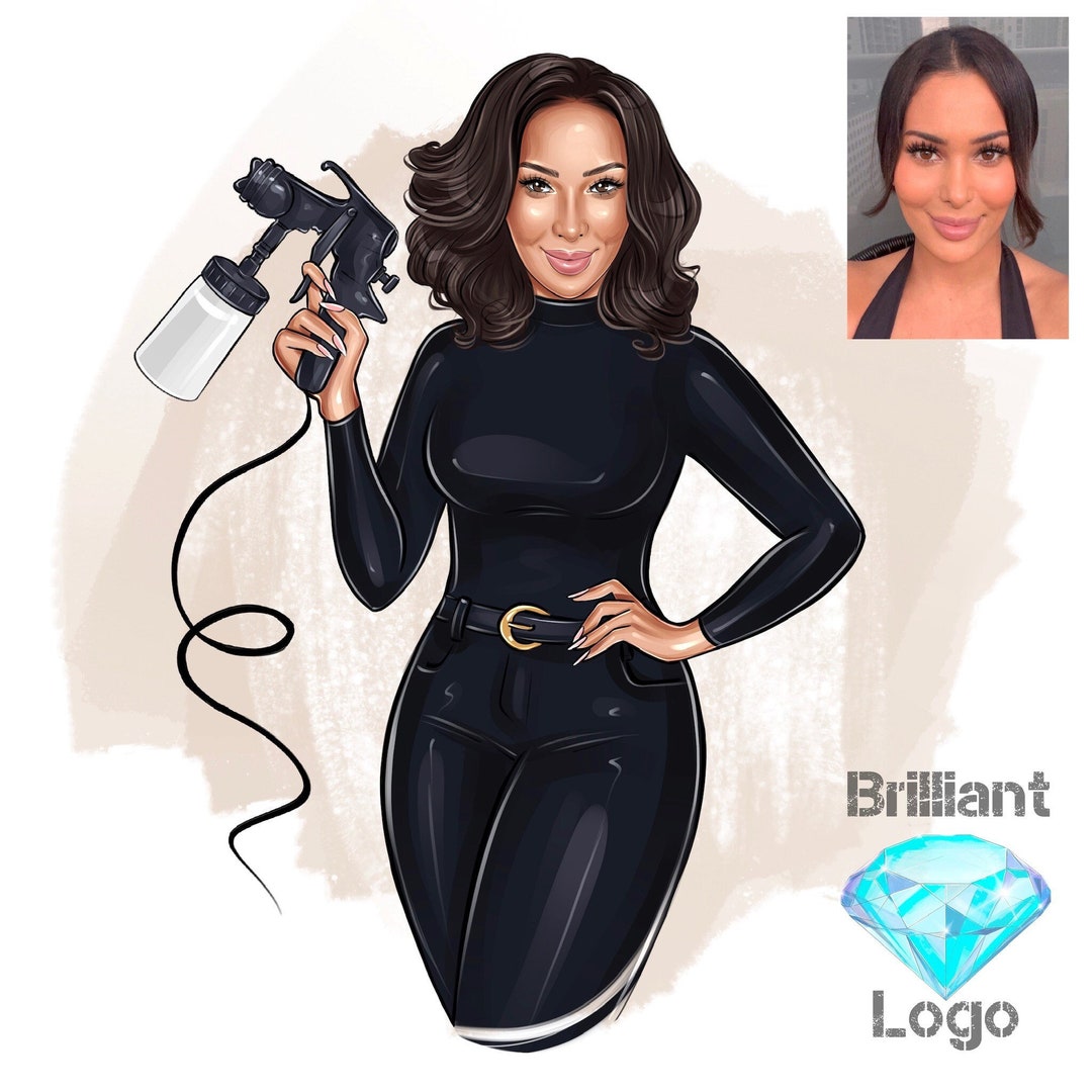 Spray Tan Logo, Tanning Artist Logo Design, Airbrush Tanning Studio ...