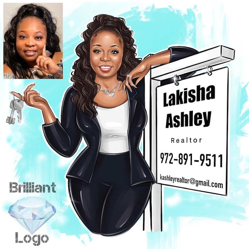 Notary Logo Design, Realtor Logo, Аttorney Custom Logo, Broker Portrait ...
