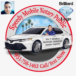 Mobile Notary Service Logo, Notary Agent Avatar, Notary Logo Design ...