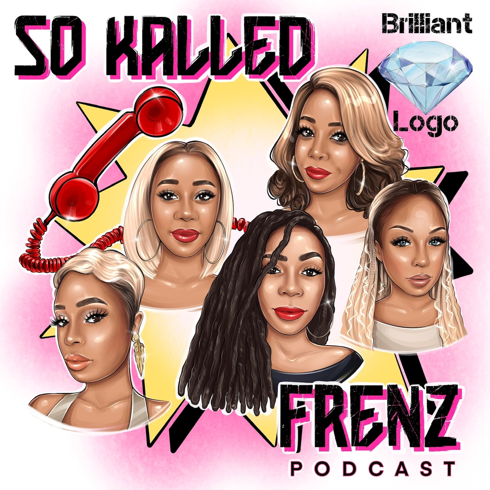 Family Cartoon Logo, Group Logo Portrait, Custom Cartoon Logo , Group ...