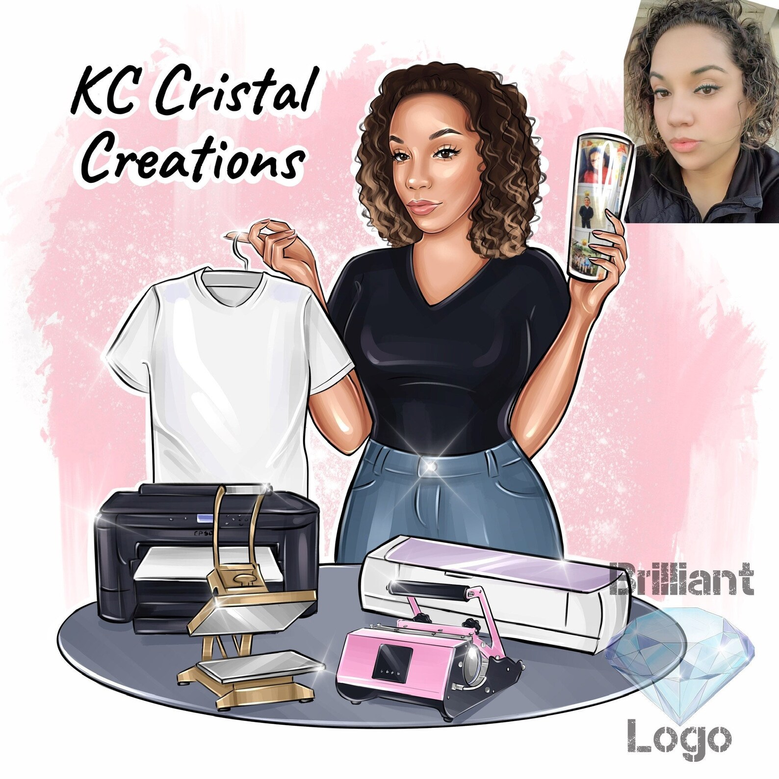 Crafting Logo Design T-shirts Designer Logo Cartoon Logo - Etsy