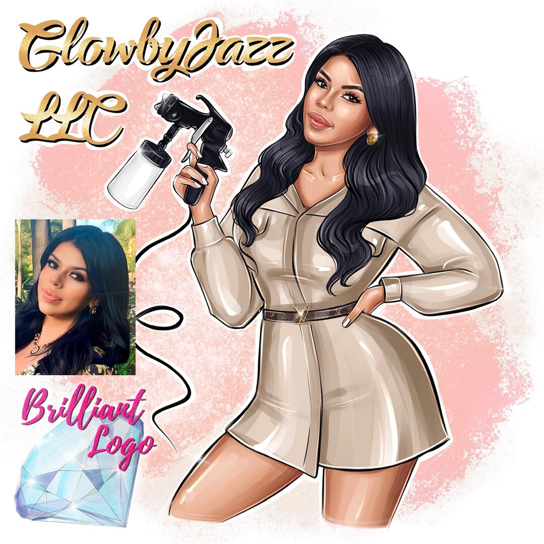 Spray Tan Logo, Tanning Artist Logo Design, Airbrush Tanning Studio ...