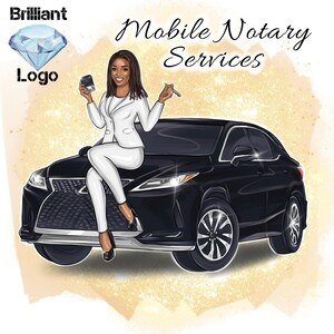 Mobile Notary Service Logo, Notary Agent Avatar, Notary Logo Design ...