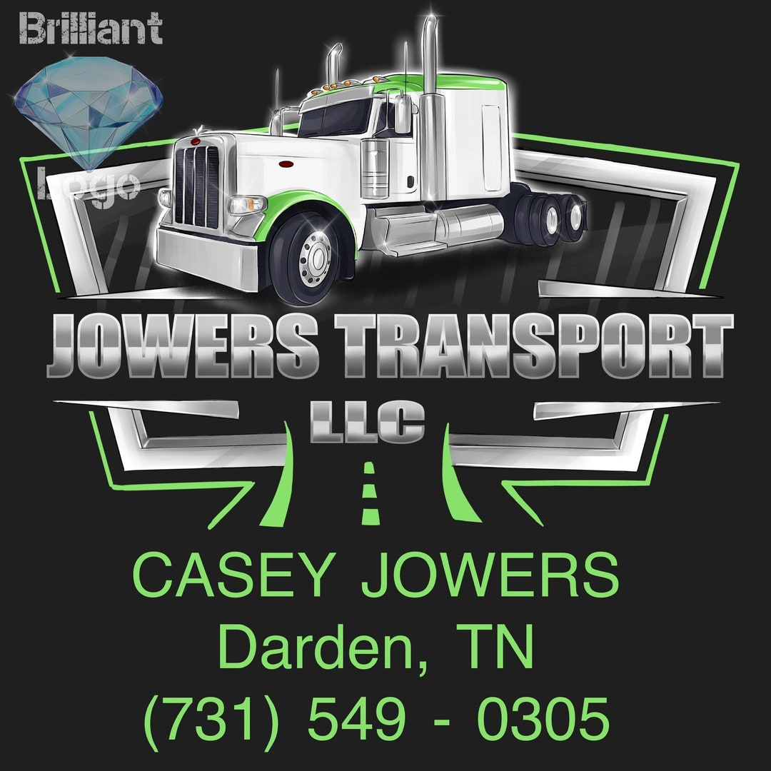 Semi Truck Logo, Truck Driver Logo, Transportation Logo, Logistics Logo ...