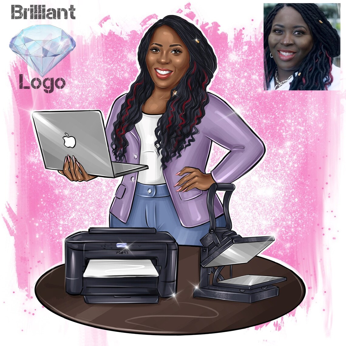 Crafting Logo Design T-shirts Designer Logo Cartoon Logo - Etsy