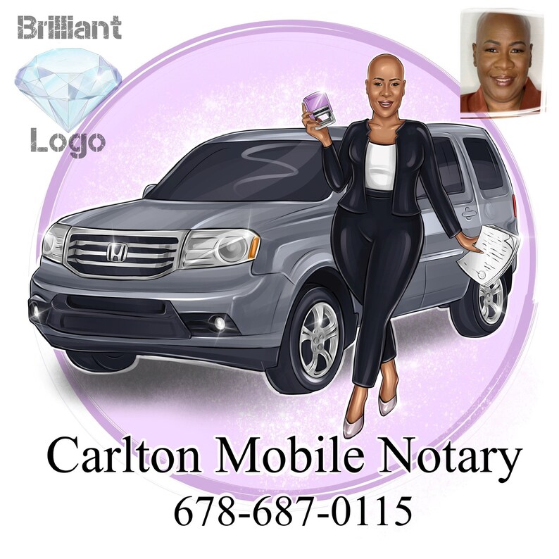 Mobile Notary Service Logo, Notary Agent Avatar, Notary Logo Design ...