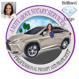 Mobile Notary Service Logo, Notary Agent Avatar, Notary Logo Design ...