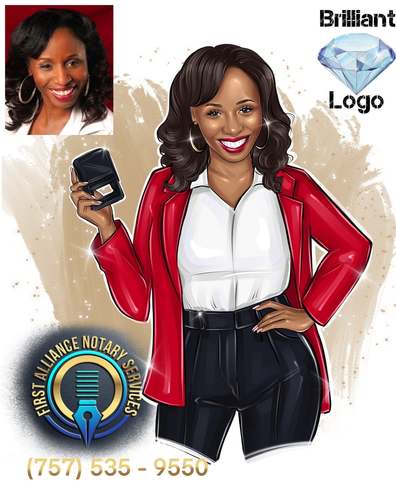 Business Logo Portrait Custom Caricature Logo Portrait - Etsy