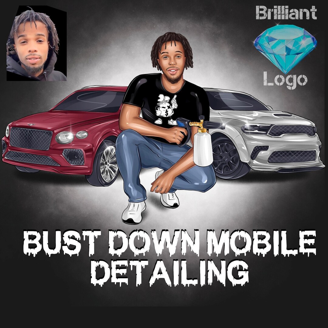 Auto Detailing Logo Design, Mobile Detailing Logo, Car Wash Logo ...