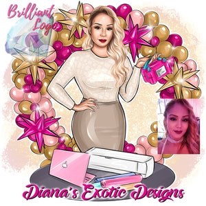 Event Planner Logo, Business Cartoon Logo, Balloon Logo, Crafter Logo ...