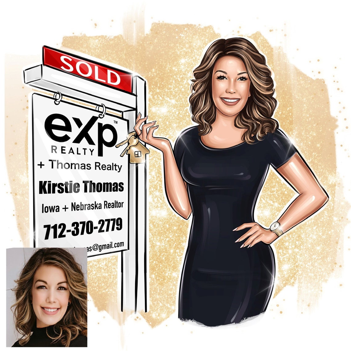 Business Logo Portrait Cartoon Logo Custom Caricature Logo - Etsy