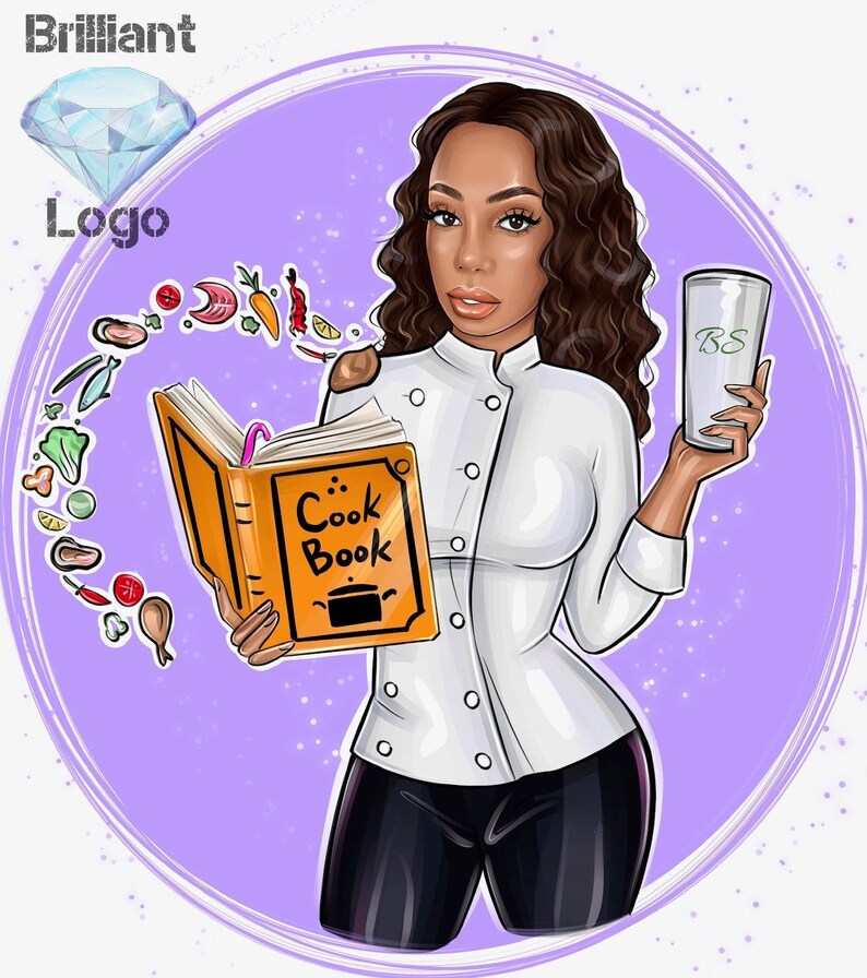 Chef Logo Design Restaurant Baker Logo Cake Shop Logo - Etsy