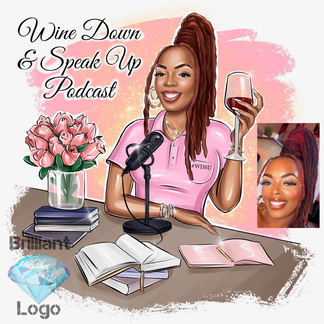 Podcast Show Logo, Blogger Logo, Radio Host Logo, Podcast Host Branding ...