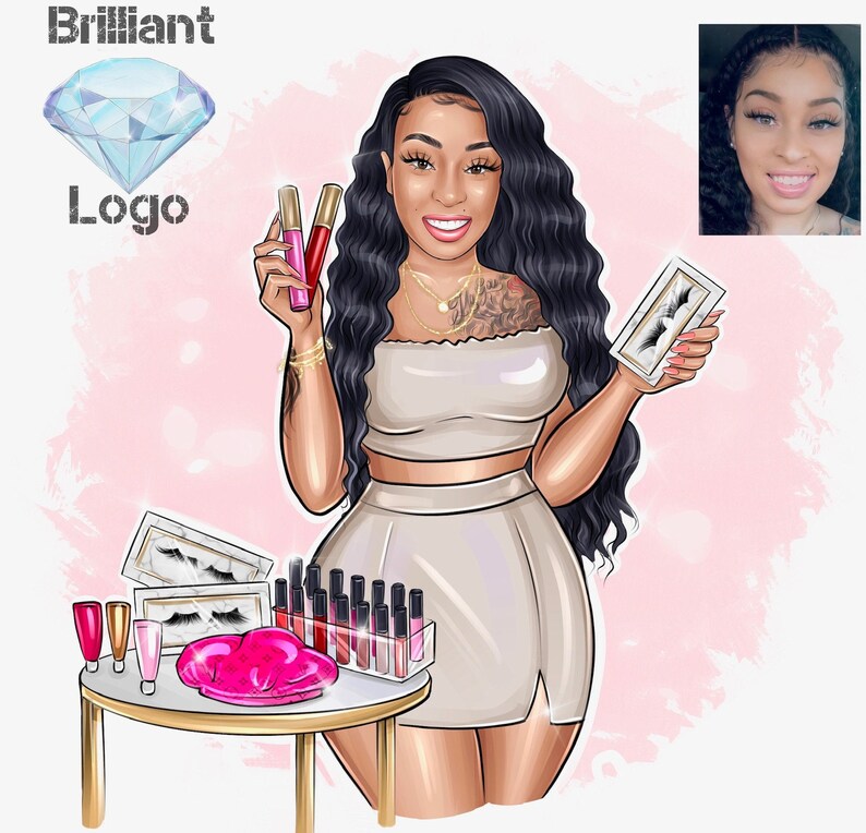 Cartoon Portrait Logo Custom Cartoon Logo Cartoon Logo for - Etsy