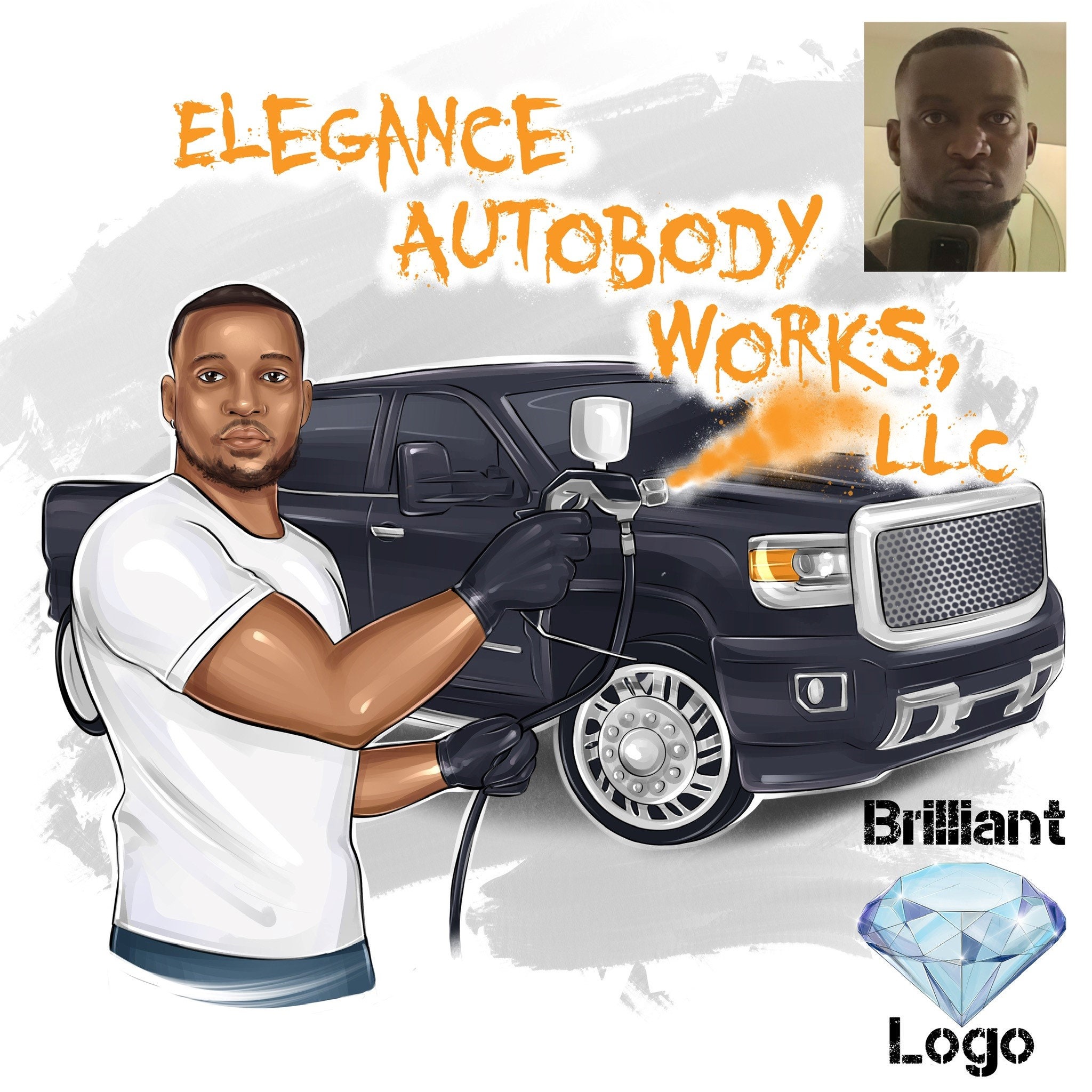 Cartoon logo met auto automonteur logo dealer merk - Etsy Nederland