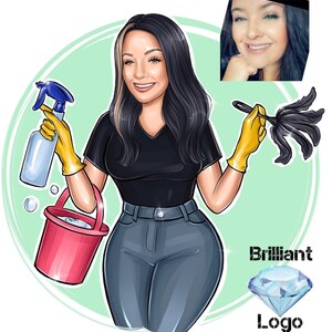 Fitness Instructor Logo, Fitness Trainer Cartoon Portrait, Gym Trainer ...