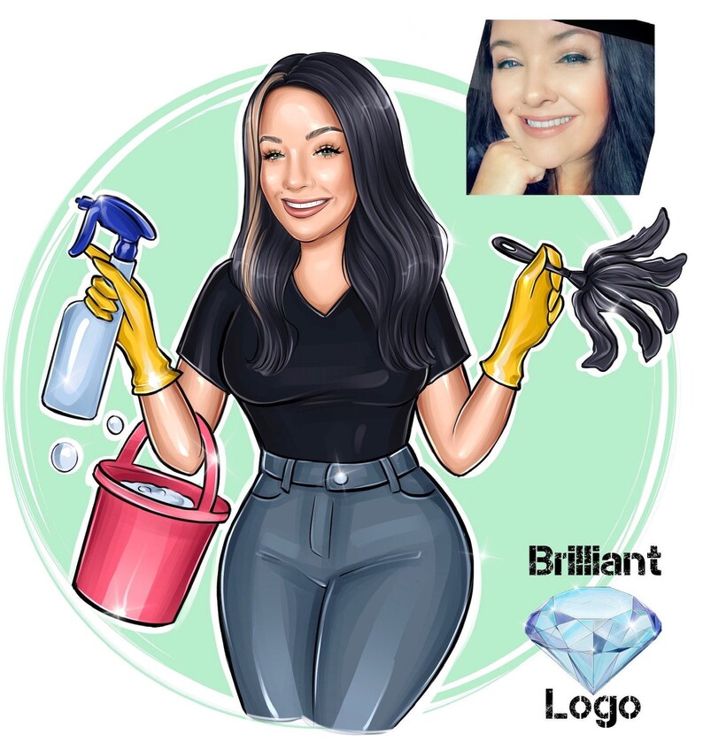 Fitness Instructor Logo, Fitness Trainer Cartoon Portrait, Gym Trainer ...