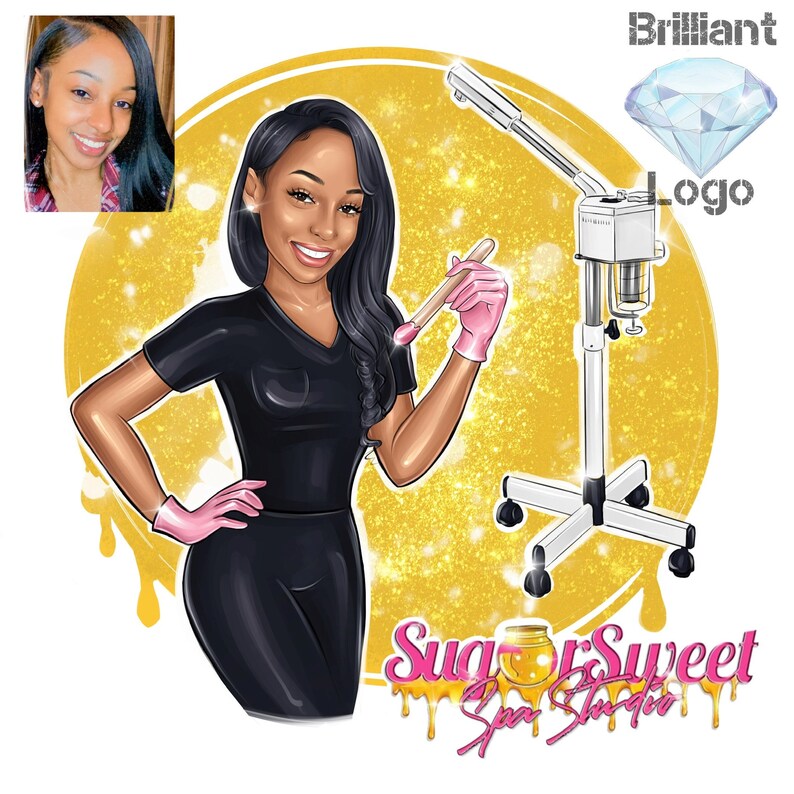 Fitness Instructor Logo, Fitness Trainer Cartoon Portrait, Gym Trainer ...