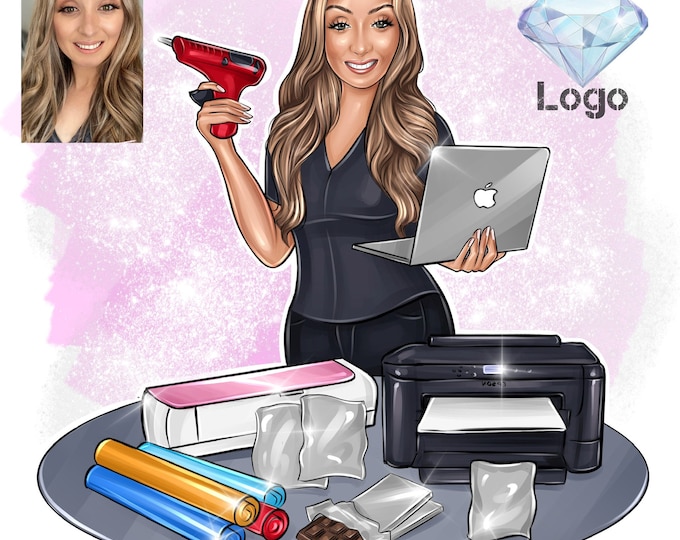 Crafting Logo Design, T-shirts Designer Logo, Cartoon Logo Design ...