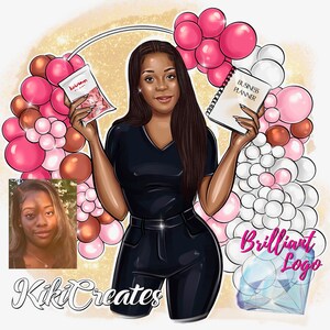 Event Planner Logo, Business Cartoon Logo, Balloon Logo, Crafter Logo ...