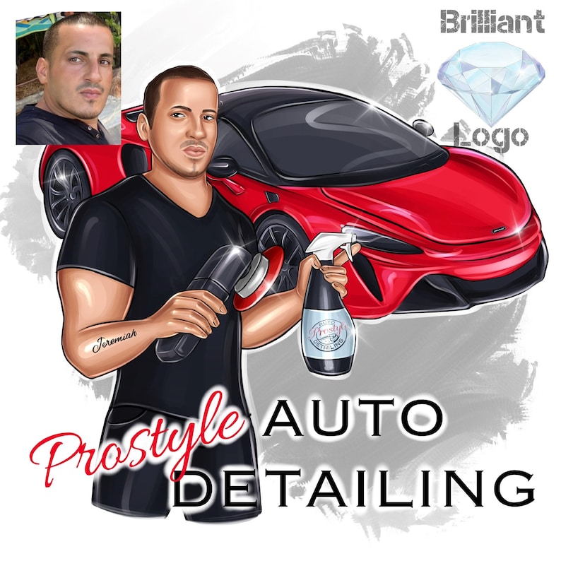 Cartoon Logo With Car Auto Mechanic Logo Dealership - Etsy