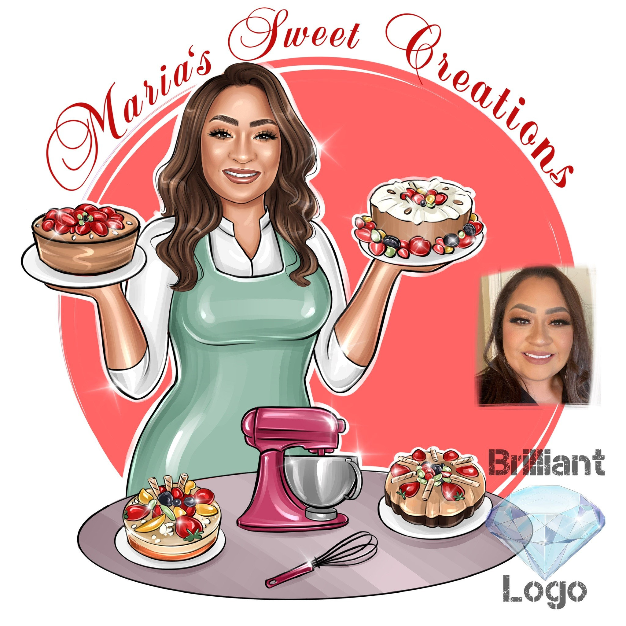 Female Baker Cartoon