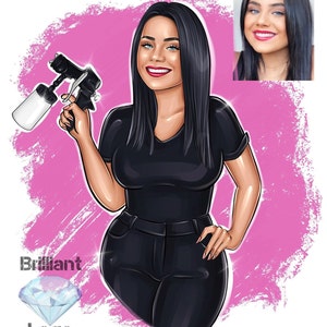 Spray Tan Logo Design, Spray Tanning Studio, Logo With Airbrush Gun ...