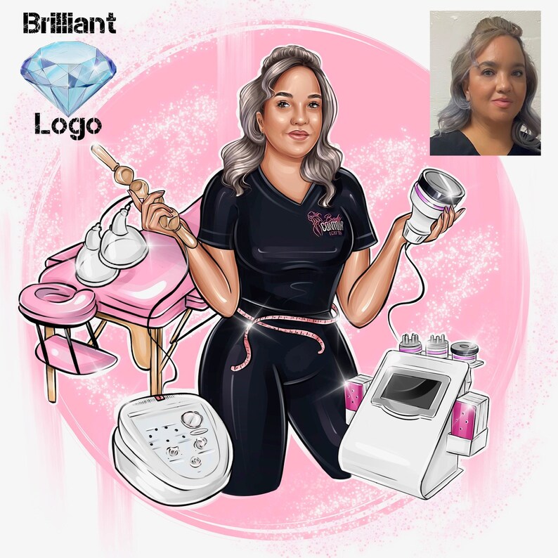 Cartoon Portrait Logo Custom Cartoon Logo Cartoon Logo for - Etsy