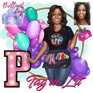 Event Planner Logo, Business Cartoon Logo, Balloon Logo, Crafter Logo ...