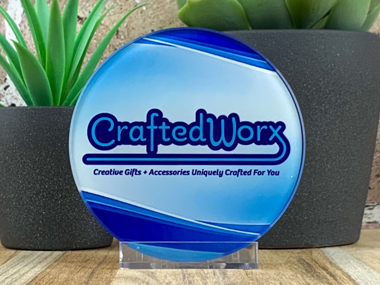 Custom Glass Photo or Logo Coasters Personalized Round Coasters ...