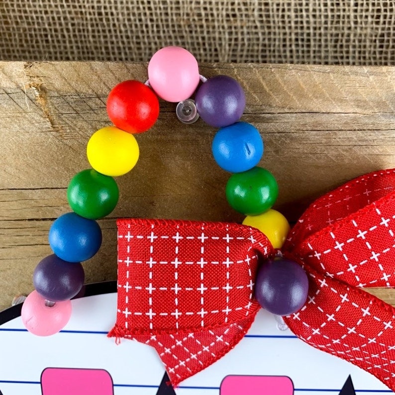 Classroom Welcome Door Hanger With Colorful Pencils | Metal Classroom ...