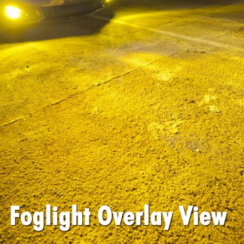Yellow Fog Lights Front Overlays Decal Vinyl Tint Precut for 2016-2021 ...
