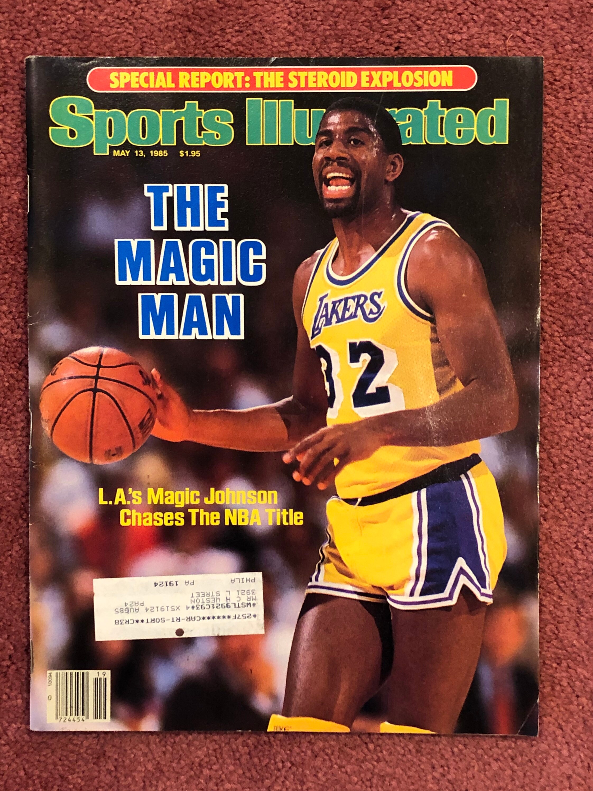 Magic Johnson Sports Illustrated and Newsweek Magazines Choice of 8 ...