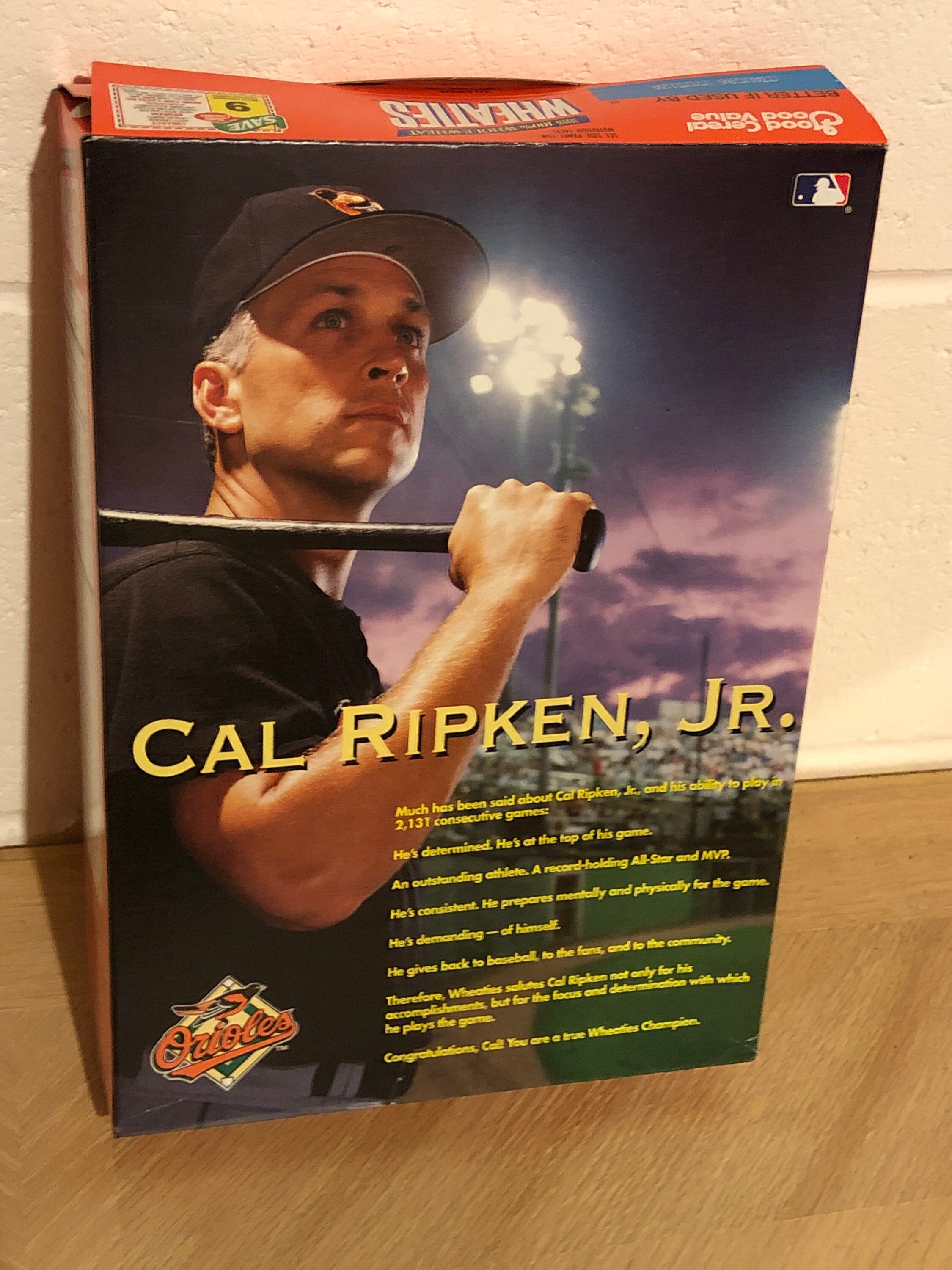 Choice of 4 Cal Ripken Jr Vintage Wheaties Boxes, Baltimore Orioles MLB ...