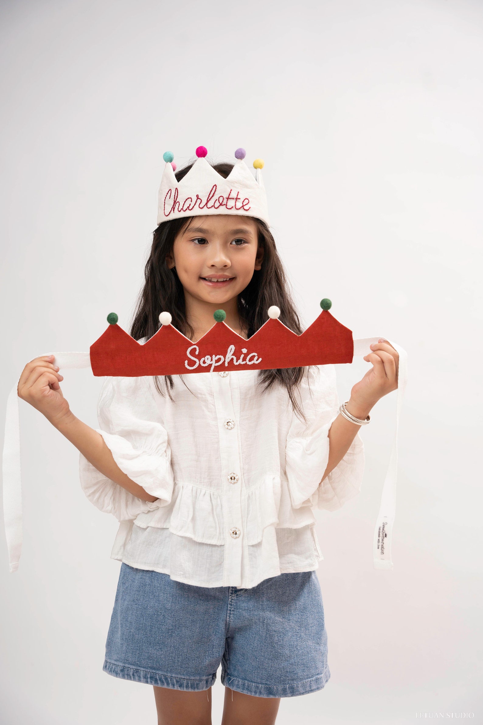 Hand Embroidered Crown for Baby and Children's Birthdays - Etsy UK