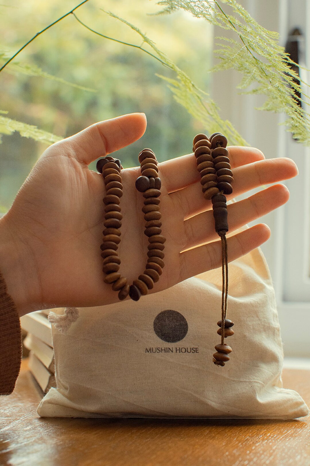 Misbaha Handmade Wooden Sibha 99 Prayer Beads Cute Sibha Islamic Tasbih ...