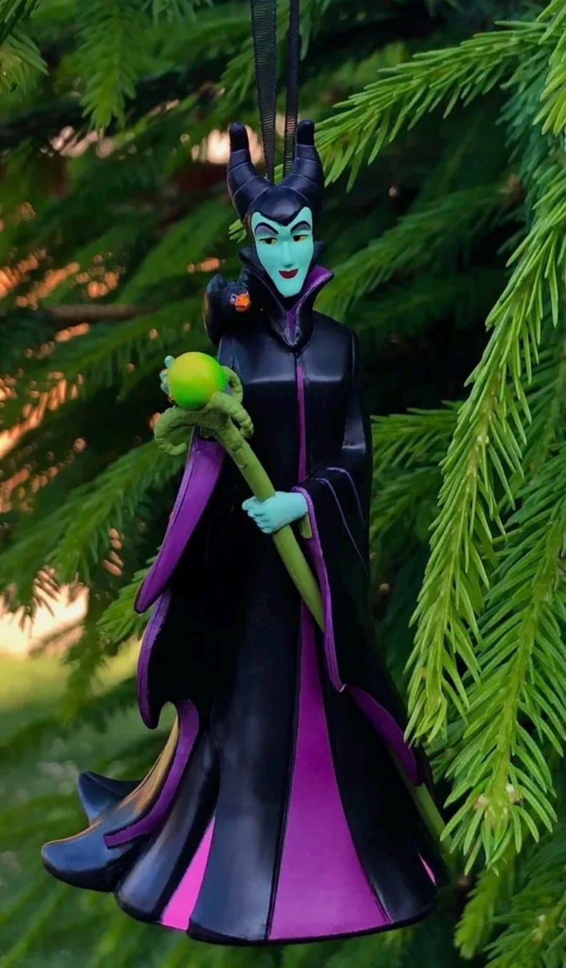 Disney Sleeping Beauty Maleficent Christmas Tree Ornaments, Disney ...