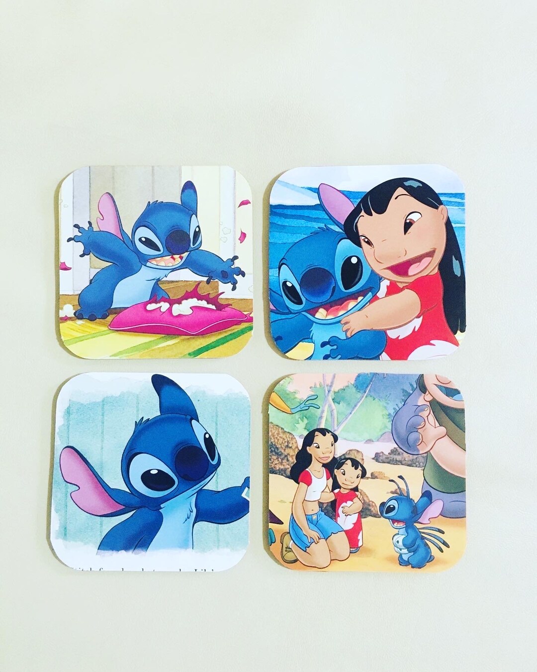 Lilo &stitch Inspired Handmade Coasters, Disney Coasters, Coasters ...