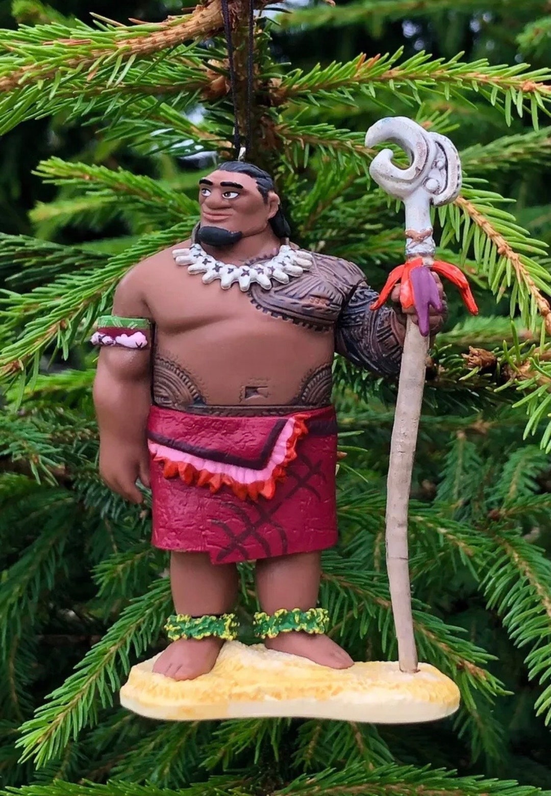 Disney Moana's Father Chief of Motunui 'chief Tui' Xmas Tree Decoration ...