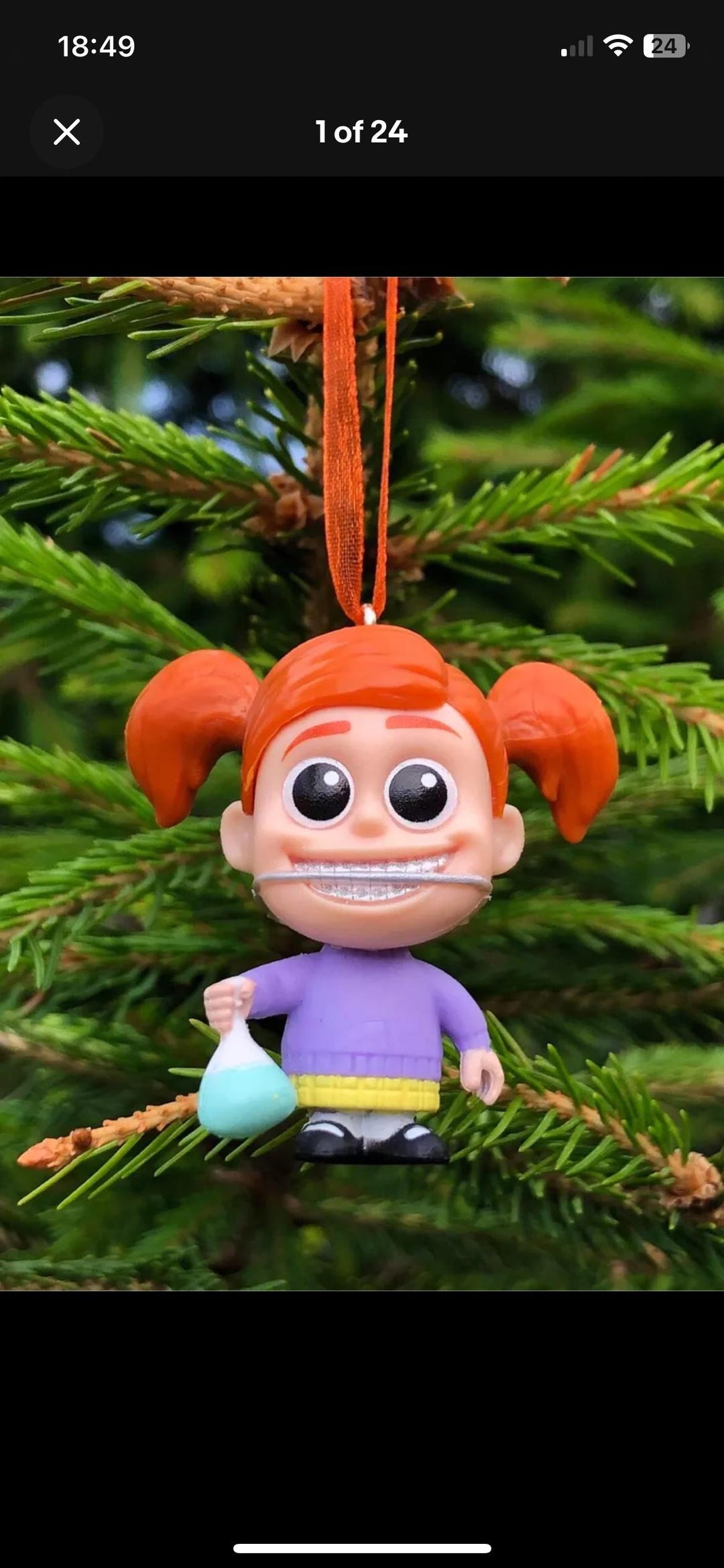 Disney Pixar Finding Nemo Darla Mini Christmas Tree Decoration ~ Mattel ...