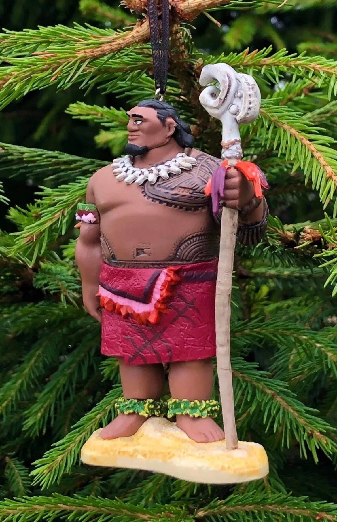 Disney Moana's Father Chief of Motunui 'chief Tui' Xmas Tree Decoration ...