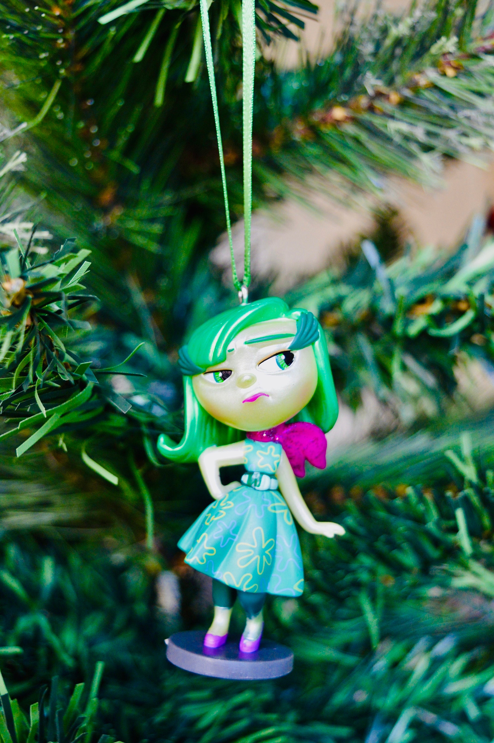 Inside Out Disgust Inspired Christmas Tree Ornaments, Christmas ...