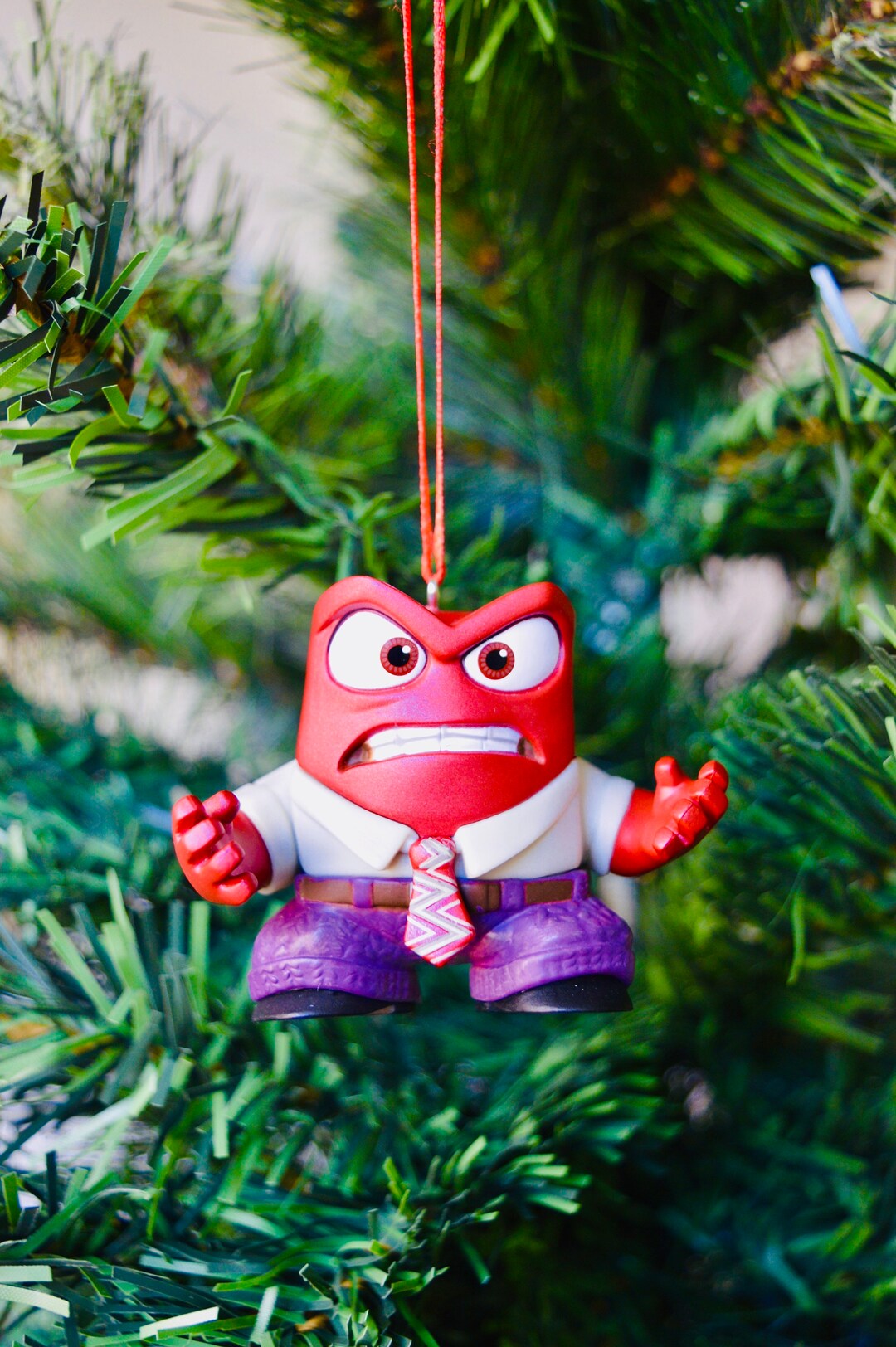 Inside Out Anger Inspired Christmas Tree Ornaments, Christmas Ornaments ...