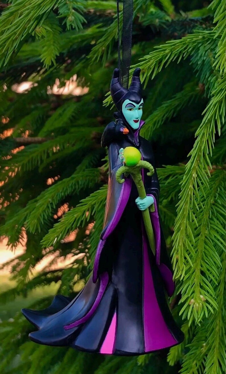 Disney Sleeping Beauty Maleficent Christmas Tree Ornaments, Disney ...