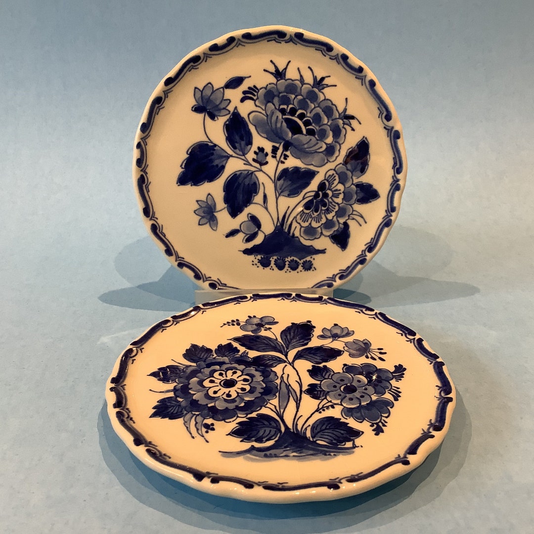 2 Floral Wall Plaques/plates - Etsy