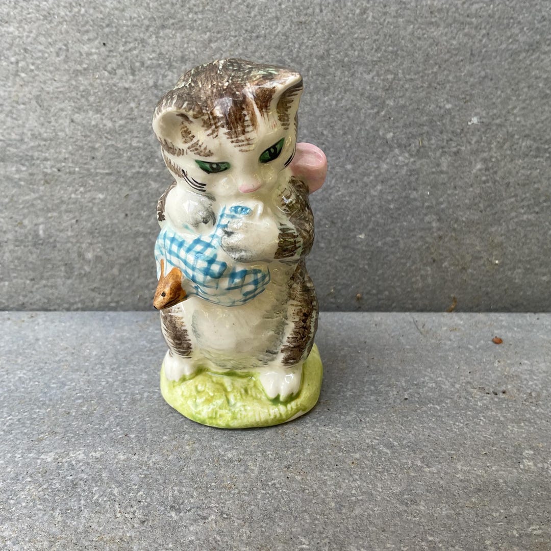 Vintage Beswick Beatrix Potter Miss Moppet Porcelain Figurine. BP- 3b ...