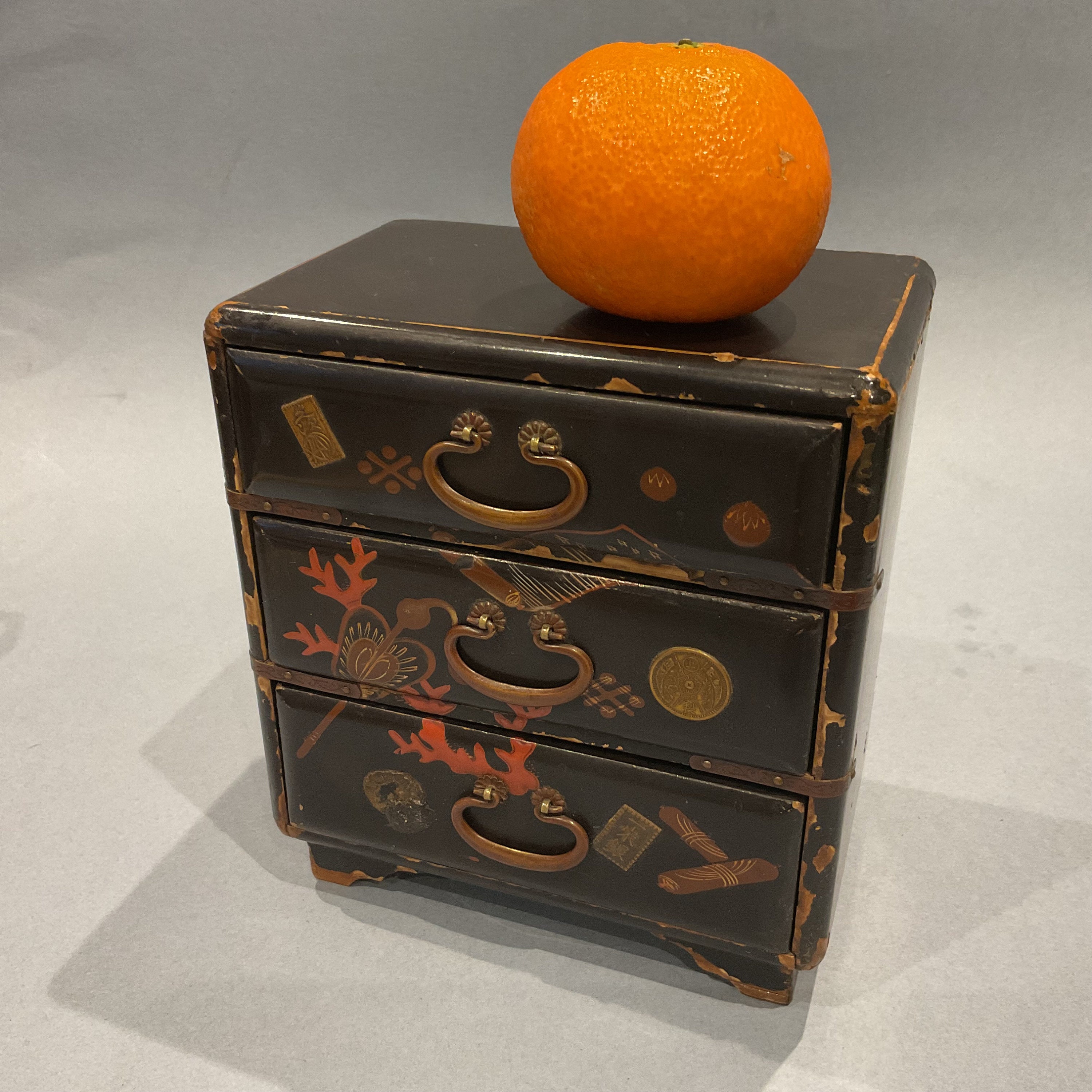 Antique Japanese Lacquer Miniature Jewellery Cabinet, C1900 - Etsy