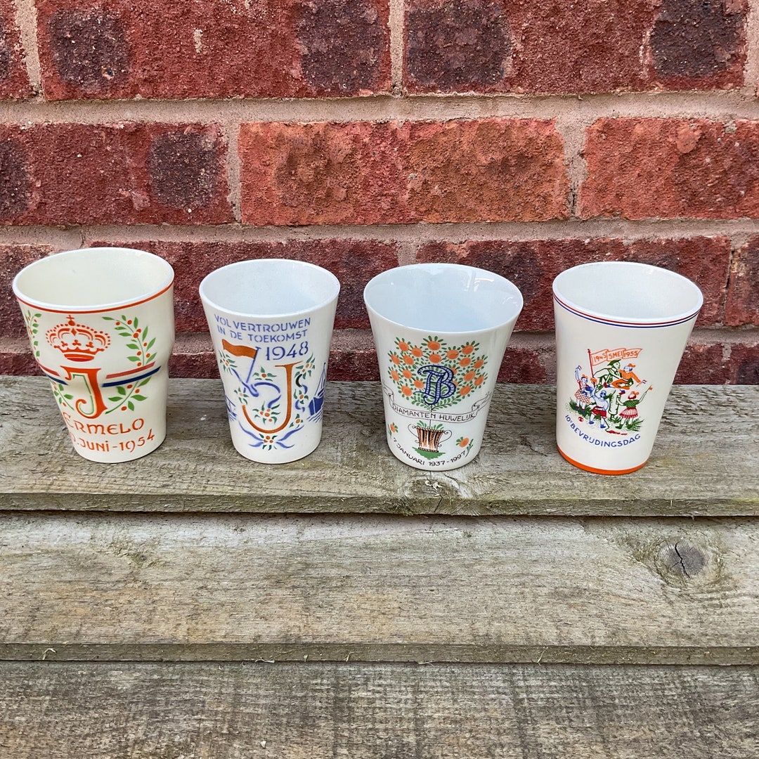 Set of 4 Commerative Royal Dutch Beakers - Etsy
